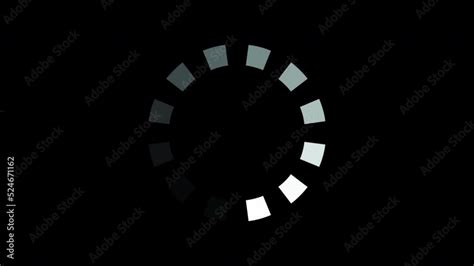 Animation Loading Circle Loading Animation On Black Background Stock Video Adobe Stock