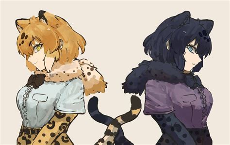 Jaguar And Black Jaguar Kemono Friends Drawn By Adeshiadeshi0693119