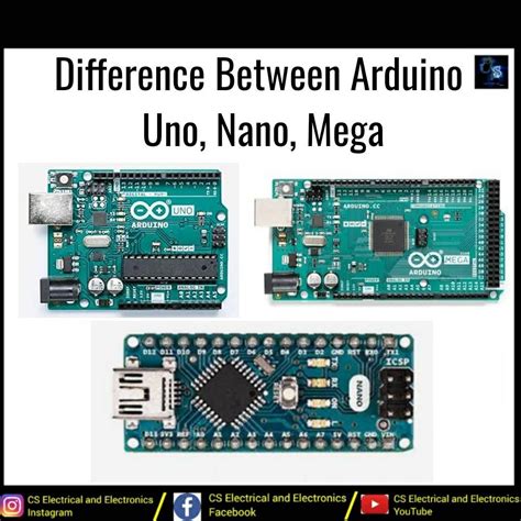 Difference Between Arduino Cs Electrical And Electronics