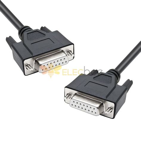 industrial db15 cable female to female 2 row 15 pin cable1 meter