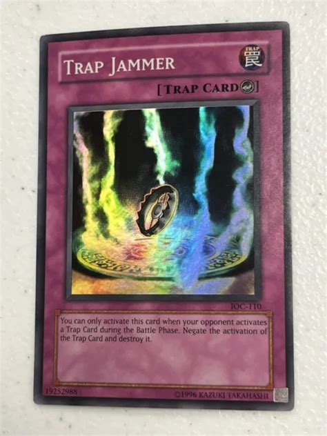 Yu Gi Oh Tcg Card Trap Jammer Ioc 110 Super Rare Foil Lp 4 42 Picclick Ca