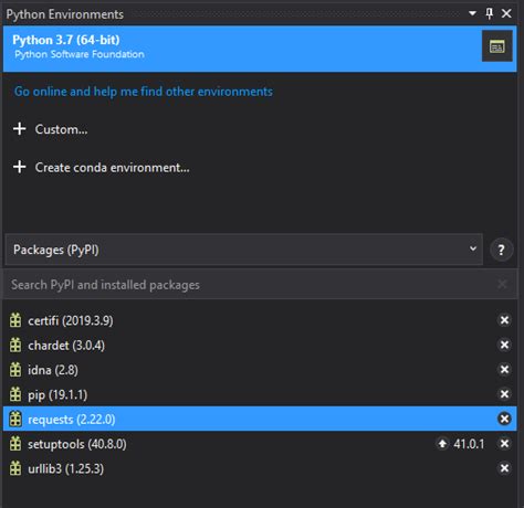 Unable To Resolve Requests Intellisense May Be Missing For This