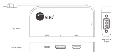 USB C To Multi Video MST Hub With PD 3 0 CB TC0G11 S1