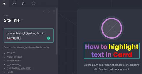 How To Highlight Text In Carrd Web Builder [two Ways] Alvaro Trigos Blog