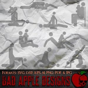 Stick Figure Sex Position BADDEST Bundle 1 High Resolution Svg AI Png And MORE Etsy
