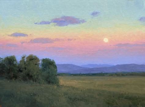 Sunset Oil Pastel