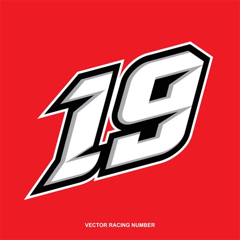 Race Number 19 25678319 Vector Art At Vecteezy