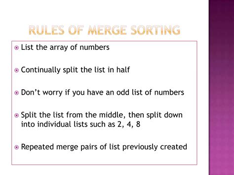 Merge Sorting V2 Ppt