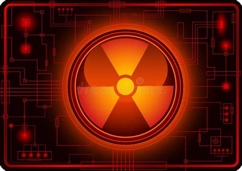 почерните желтый цвет кнопки ядерный Иллюстрация вектора - иллюстрации ...