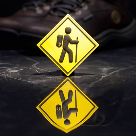 Caution Hikers Camping Patch