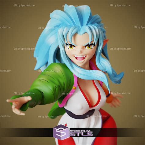 Ryoko Hakubi Stl Files Tenchi Muyo 3d Printing Figurine Specialstl