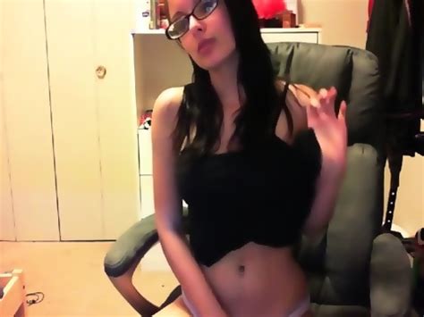 Nerdy Girl Gets Totally Naked