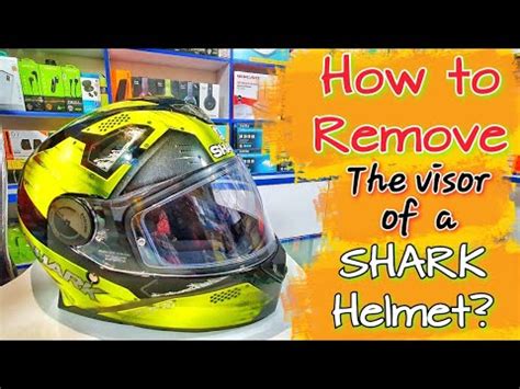 How To Remove The Visor Of A SHARK Helmet Ns Studio