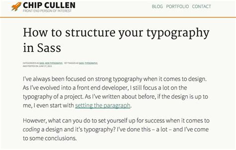 How To Structure Your Typography In Sass Web Design Webdesign Design