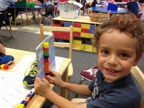 Mr Kefgen S St Grade Class Measuring With Linking Cubes