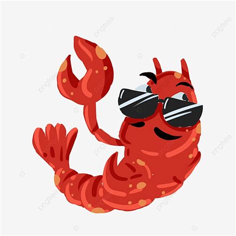 빨 간 일러스트 귀여운 가재 일 러 스 트 빨간 왕새우 페인트 등 Png 일러스트 및 Psd 이미지 무료 다운로드 Pngtree