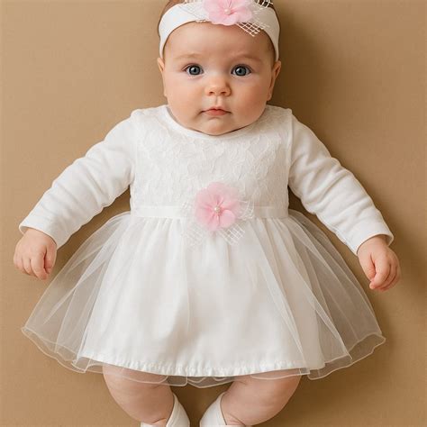 Lorey Medtec Taufkleid Mädchen Outfit Set Größe 56 Body Kleid