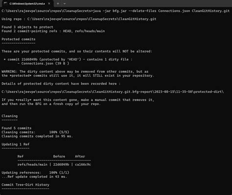 Step By Step Bfg Repo Cleaner Tool Clean Up The Git History