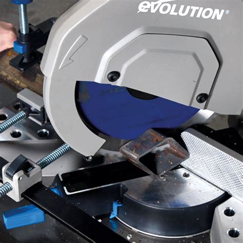 Evolution S355mcs 355mm Mitre Chop Saw Heavy Duty Metal Cutting Evolution Power Tools Uk