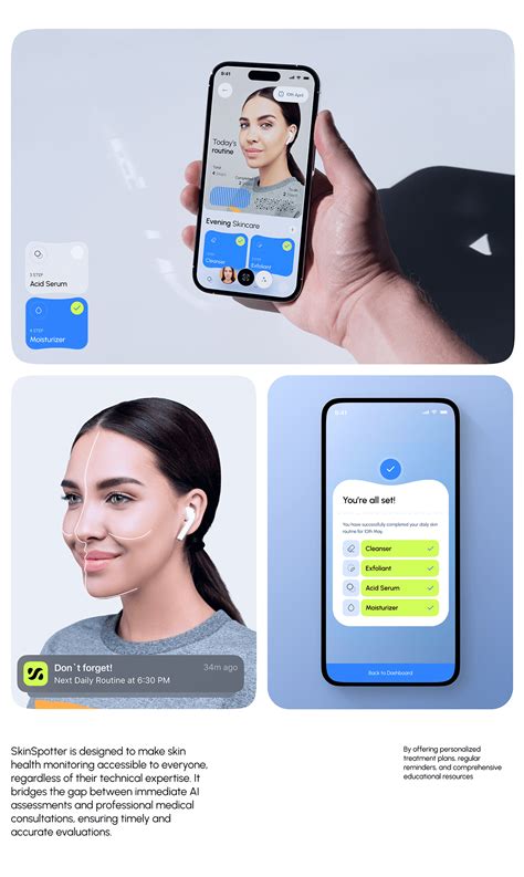 Healthcare Ai Skin Scanning Mobile App Ui Ux Design Behance