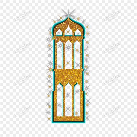 분리 된 모스크 미나렛 황금 Png 일러스트 무료 다운로드 Lovepik