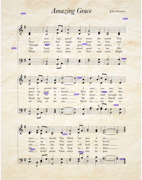 Amazing Grace Vintage Printable Pdf Etsy