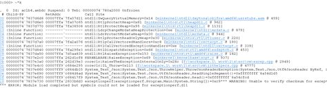cannot profile exception performance possibly due to stack walking issue · issue 13218 · dotnet
