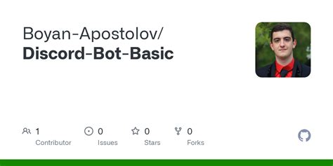 Github Boyan Apostolovdiscord Bot Basic