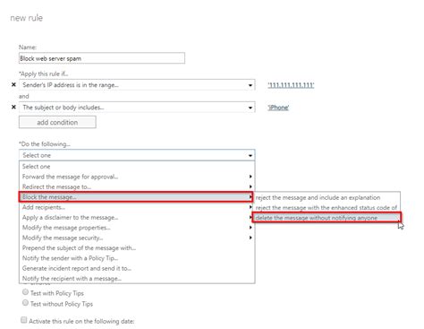 Office 365 Exchange Online Protection EOP Mail Flow Rules Nedim S IT CORNER