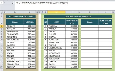 2 Cara Mengurutkan Angka Terbesar Ke Terkecil Di Excel Dengan Rumus Sederhana Depot Excel