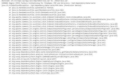 unable to connect dependency check database · issue 2637 · jeremylong