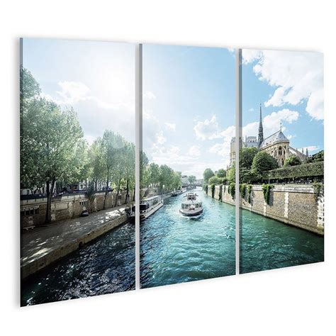Islandburner Leinwandbild Bild Auf Leinwand Seine Und Notre Dame De Paris Paris Frankreich Wandb