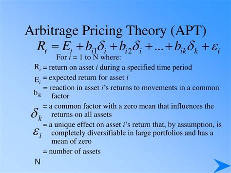 Ppt Arbitrage Pricing Theory Apt Powerpoint Presentation Id 49506