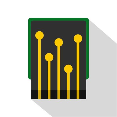 Premium Vector Computer Processor Icon Flat Illustration Of Computer