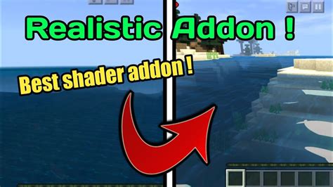 Realistic Shader Addon For Minecraft PE 1 16 Best Shader For MCPE Trailer YouTube