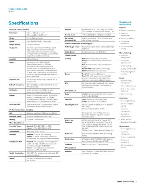 Mc930b Gsadg4rw Zebra Mc9300 The Ultimate Ultra Rugged Combination Keypad Touch Mobile