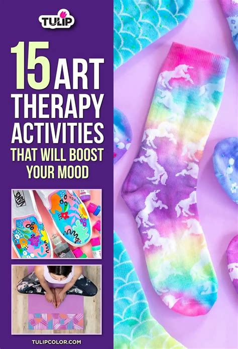 15 Art Therapy Activities That Will Boost Your Mood Tulip Color Crafts