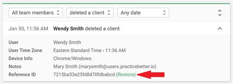Restoring Deleted Clients And Resources Help Practice Better