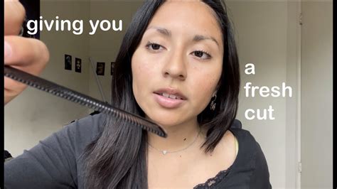 Asmr Haircut Roleplay No Talking Layered Sounds Youtube