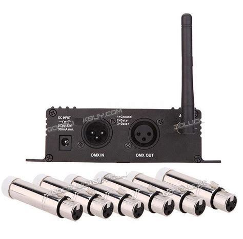 2 4g Wireless Dmx 512 Controller Transmitter Receiver 6 Female Receiver Free Shipping
