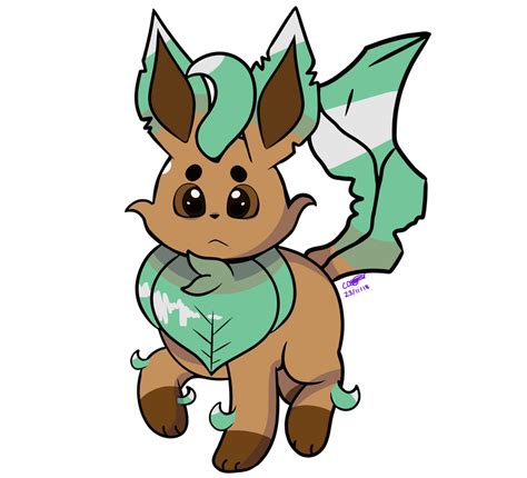 Eevee Leafeon Fusion By Celestrialferret On Deviantart