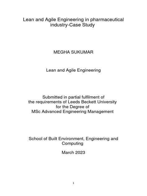 Lean And Agile Engineering In Pharmaceutical Industry Pdf Agile