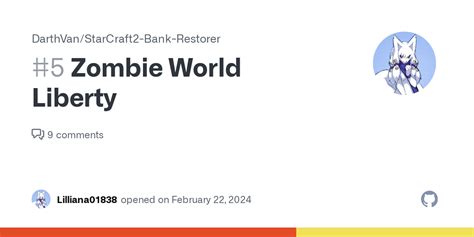 Zombie World Liberty · Issue 5 · Darthvanstarcraft2 Bank Restorer