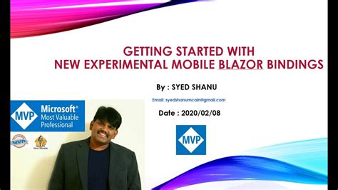 getting started with mobile blazor bindings youtube