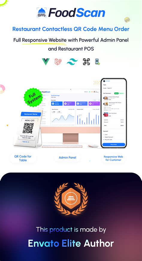 Foodscan Qr Code Restaurant Menu Maker And Code Market