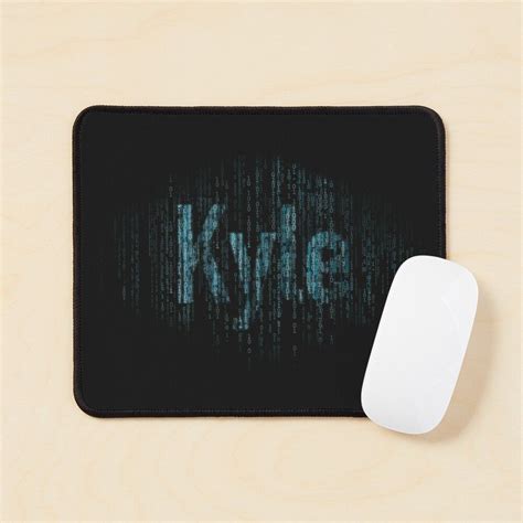 Kyle Name In Matrix Mouse Pad By Viktorsdrawings Mouse Pad Kyle Name