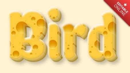 Bird Text Effect Generator