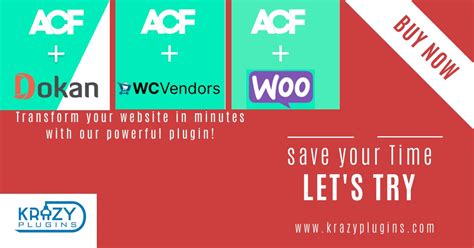 Krazy Plugins On Linkedin Krazyplugins Acf Acf2023 Dokan Woocommerce Woocommerceplugin