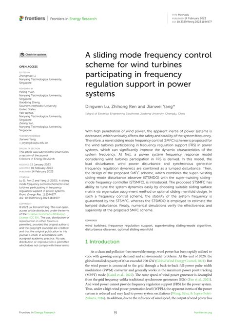 Wind Turbine Frequency Control At Cynthia Davidson Blog