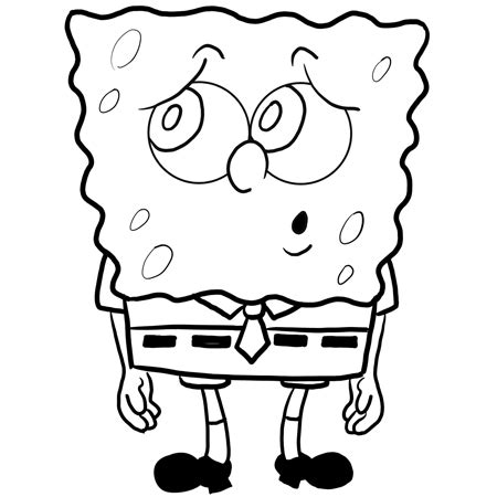 How To Draw Scared Spongebob Squarepants Drawing Tutorial How To Draw Step By Step Drawing